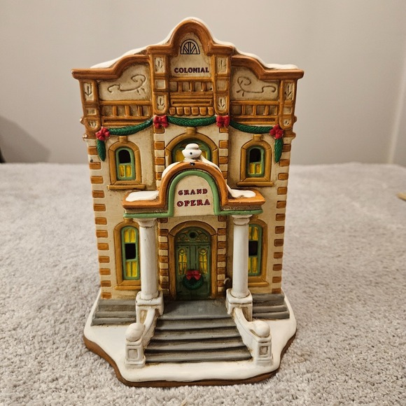Lefton | Holiday | Vintage Lefton Colonial Village Grand Opera House ...